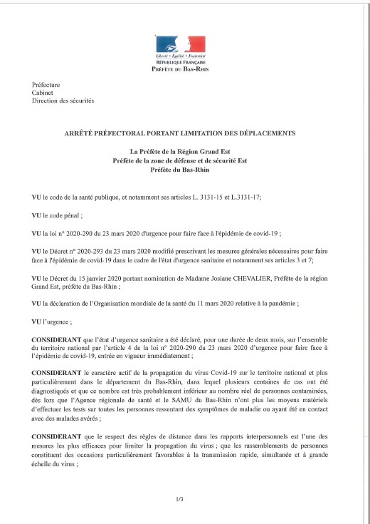 Arrêté préfectoral – Mothern